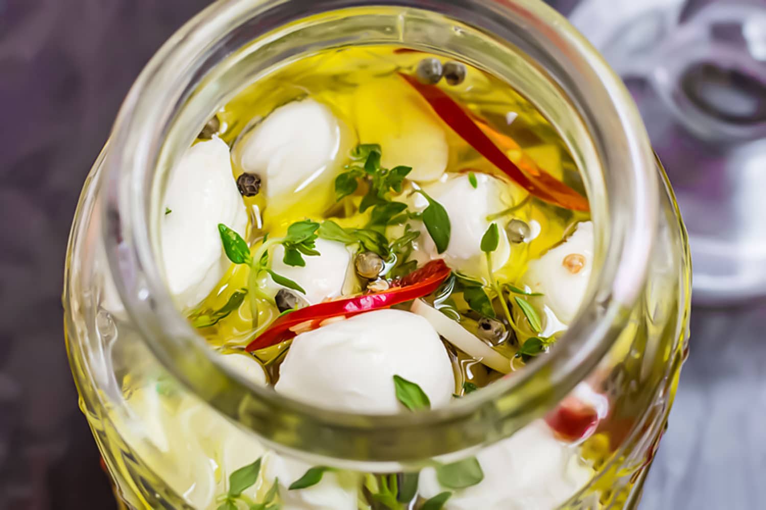 Easy Marinated Bocconcini Mozzarella Balls | Garlic & Chili