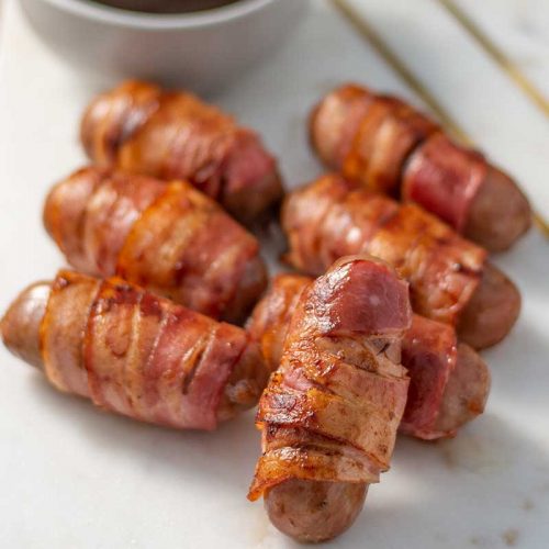 Bacon Wrapped Chipolatas Recipe | My Keto Kitchen