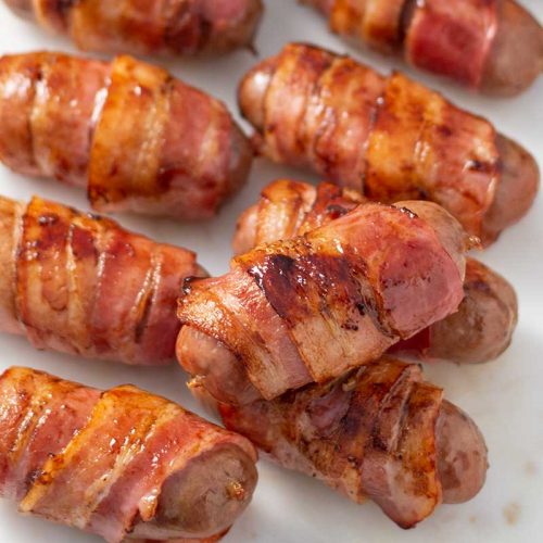 Bacon Wrapped Chipolatas Recipe | My Keto Kitchen