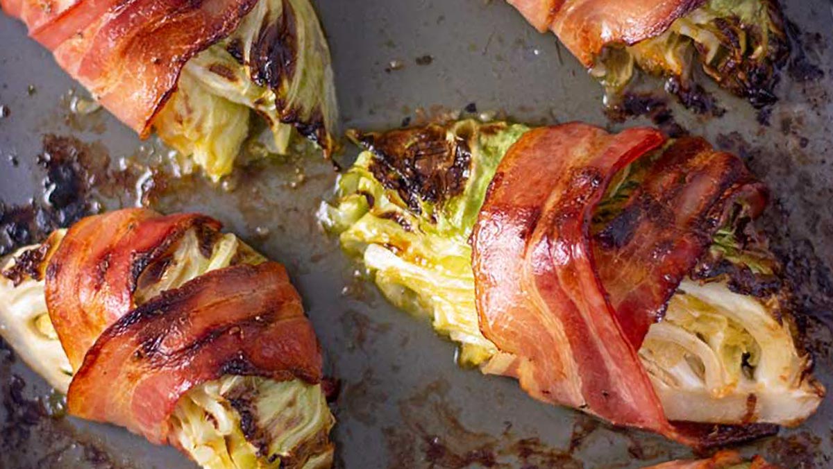 Bacon Wrapped Cabbage - The Only Way to Eat Cabbage!