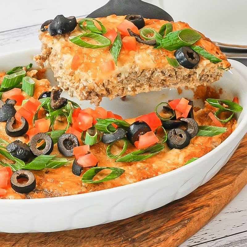 Keto Taco Casserole Recipe 2g Carbs