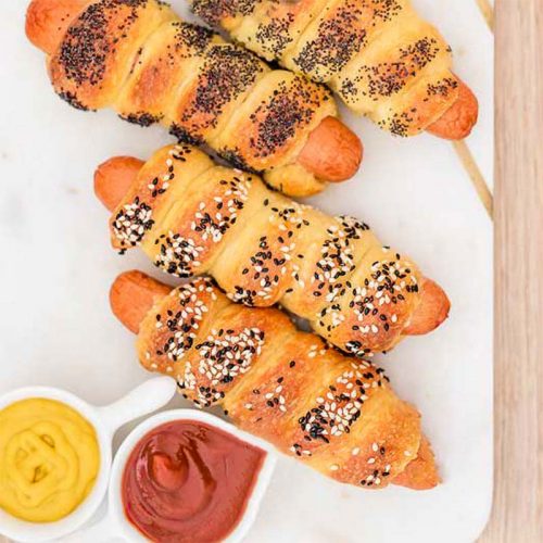 The Best Keto Bagel Dogs Recipe - Tasty Hot Dog Finger Food